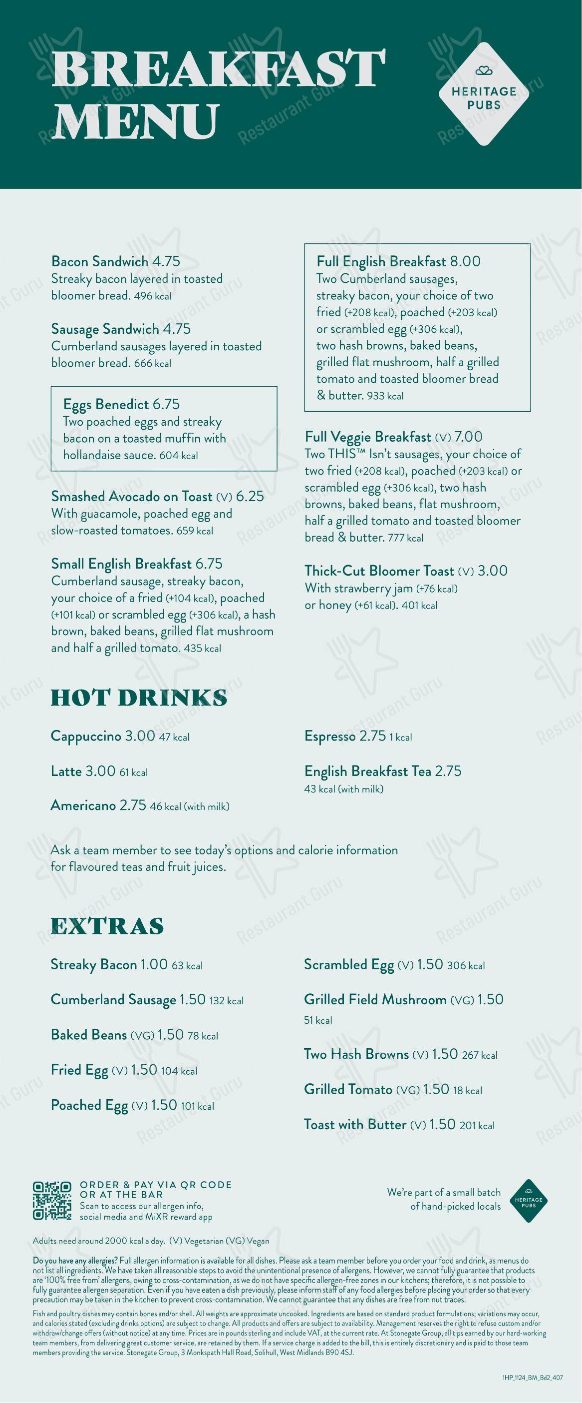 Menu at West Port Hotel pub & bar, Linlithgow