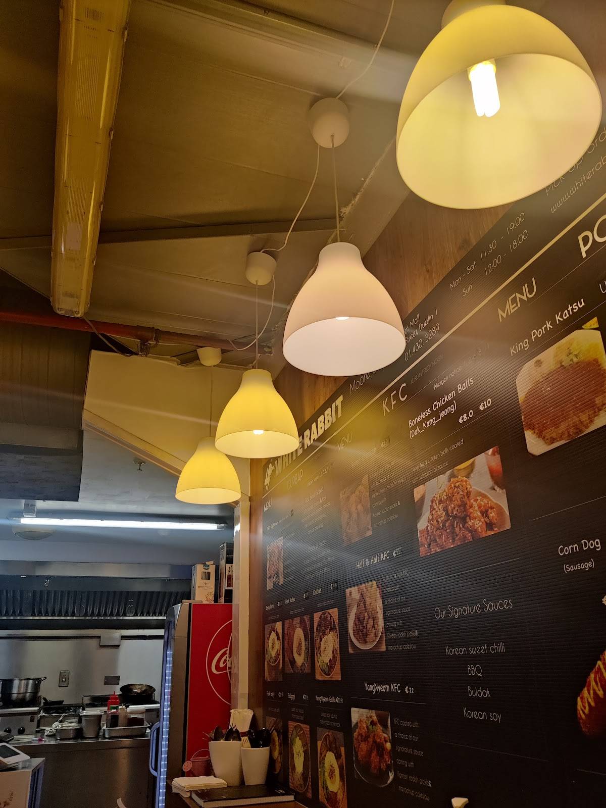 Menu at White Rabbit Korean Street Food (Moore St.) restaurant, Dublin