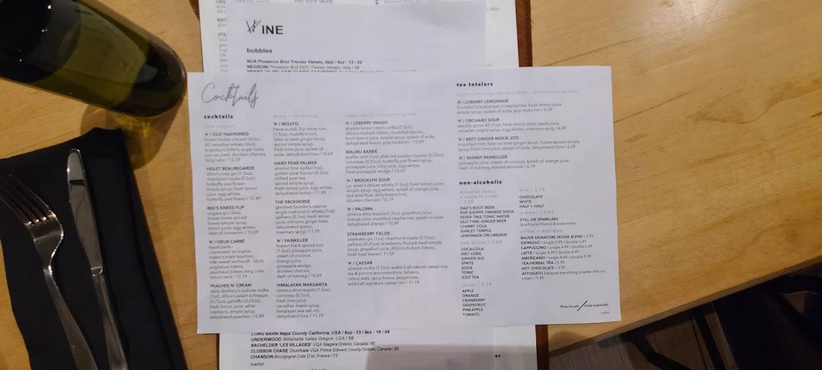 Menu at Wildcraft Grill + Long Bar, Waterloo