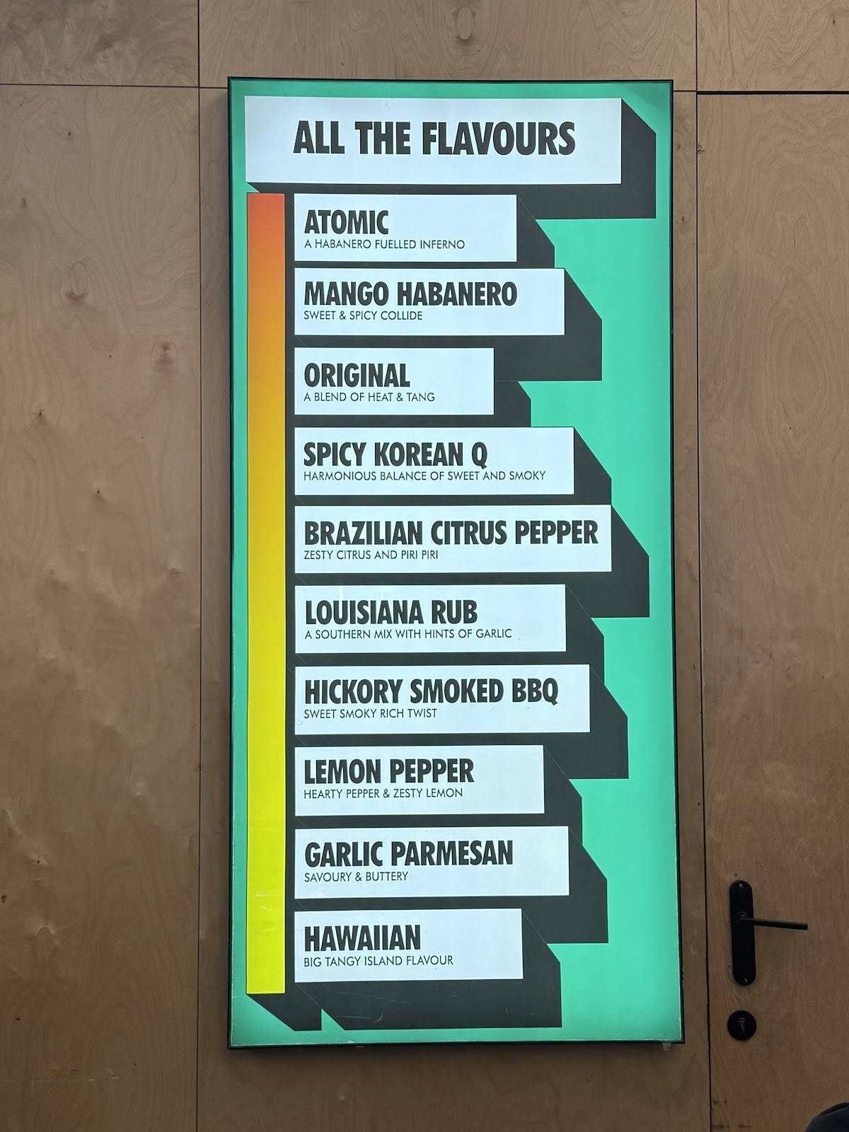 Menu at Wingstop Cambridge Circus restaurant, London, 138 Shaftesbury Ave