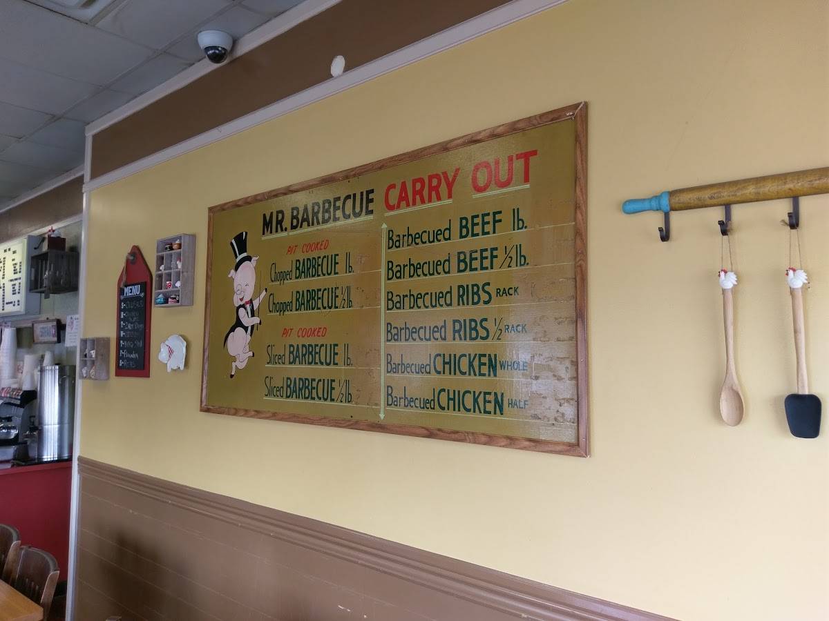 Menu at Mr. Barbecue, Winston-Salem, Peters Creek Pkwy
