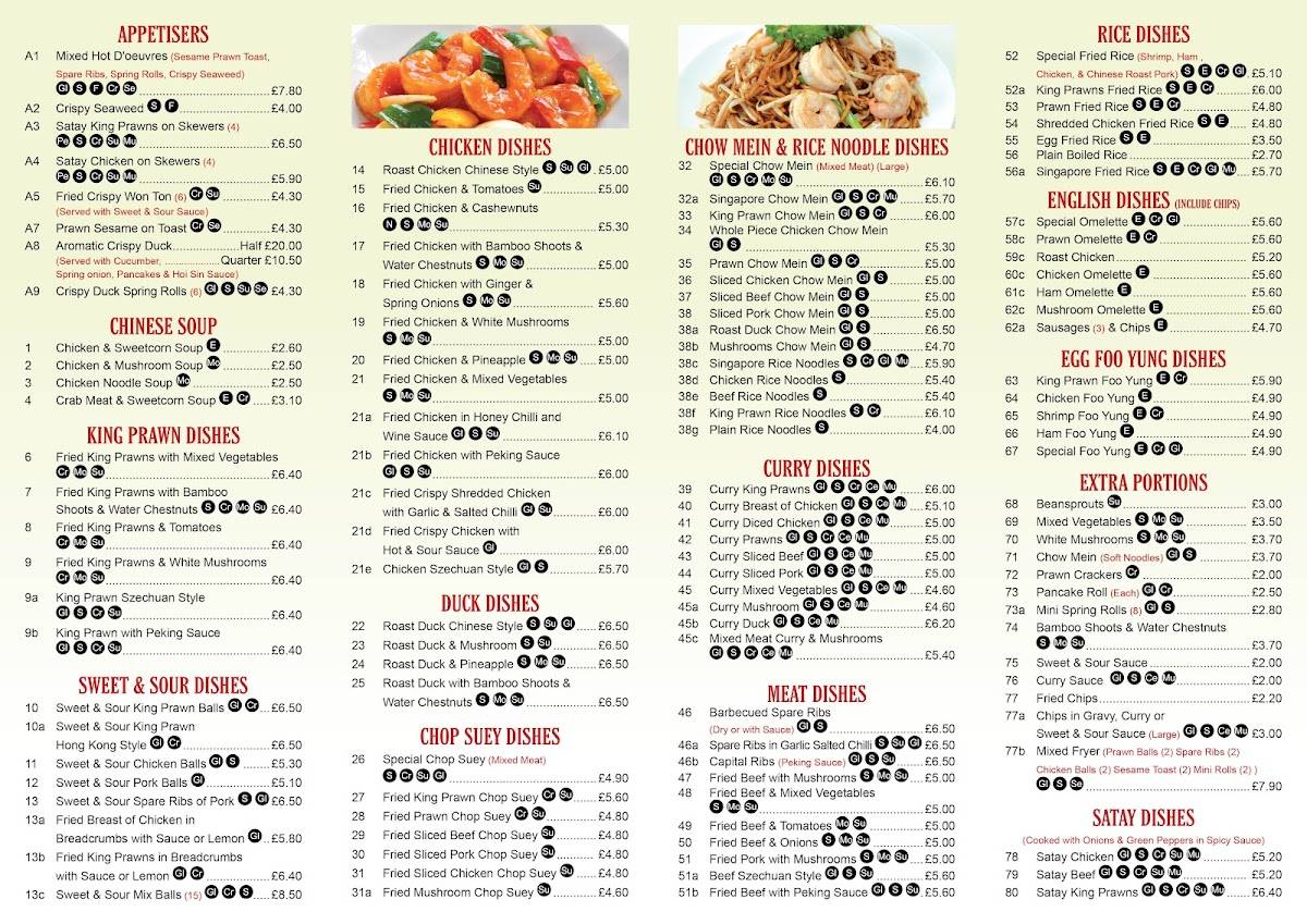 Menu at Wo Sing Chinese Take Away fast food, New Romney