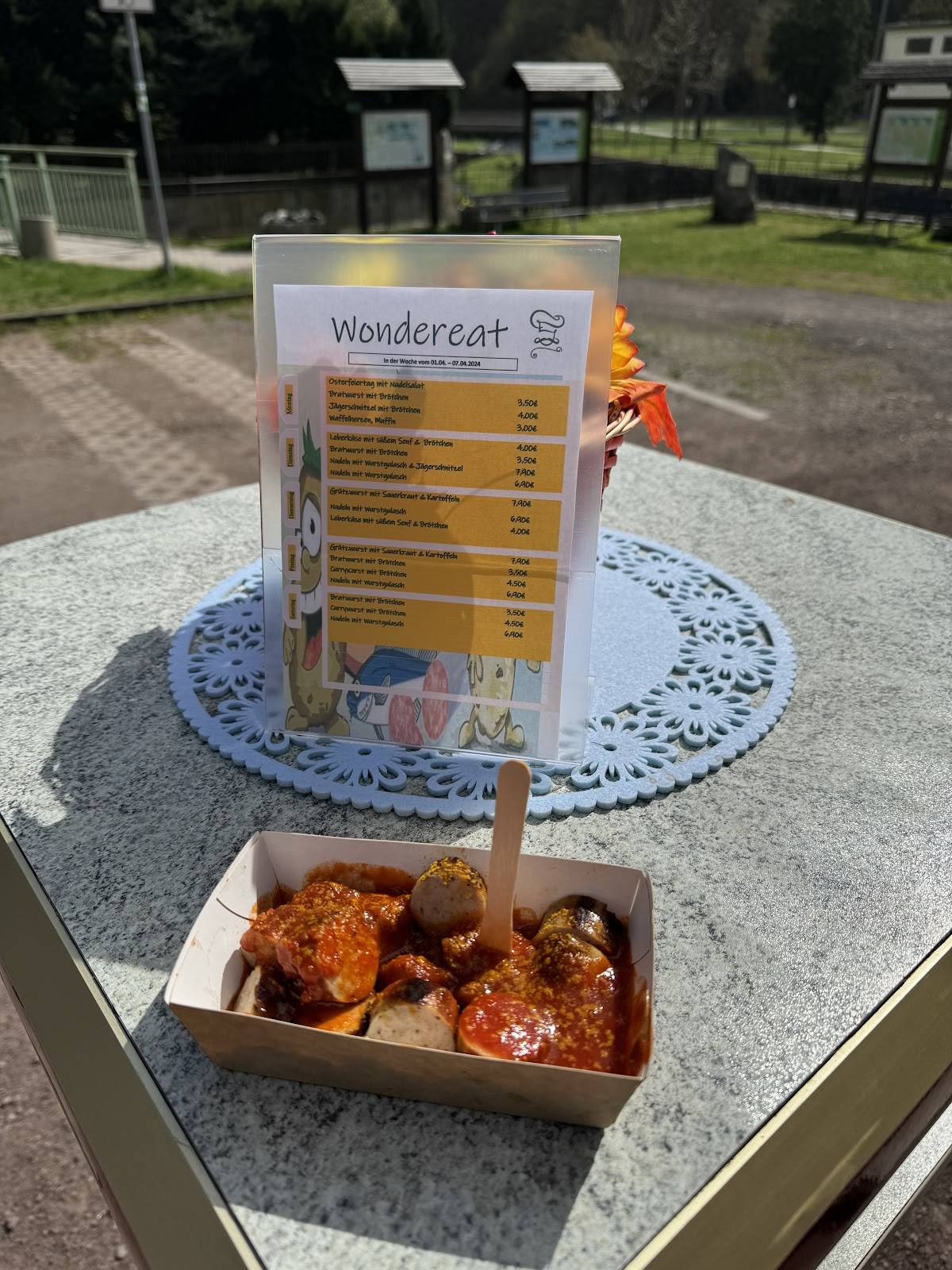 Speisekarte von Wondereat Imbiss pub & Bar, Tharandt