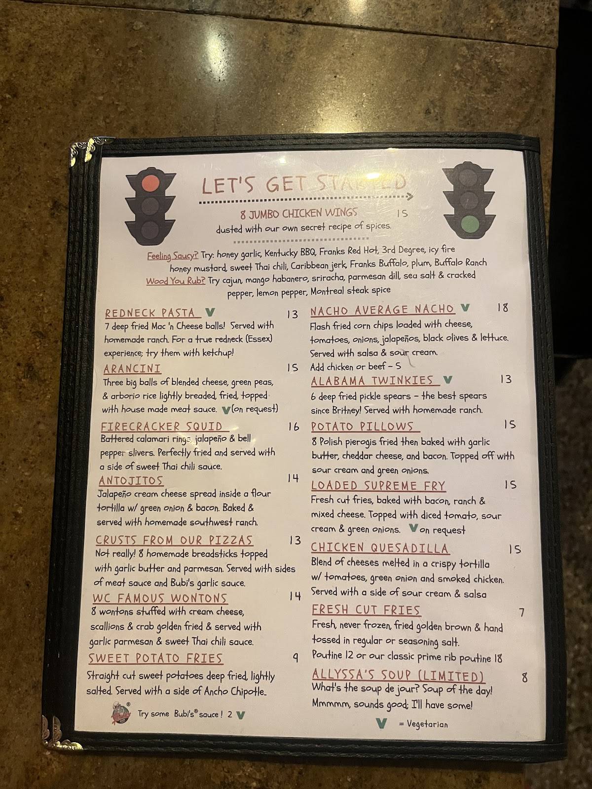 Menu at Wood Craft Pizza & Bar Essex, Essex