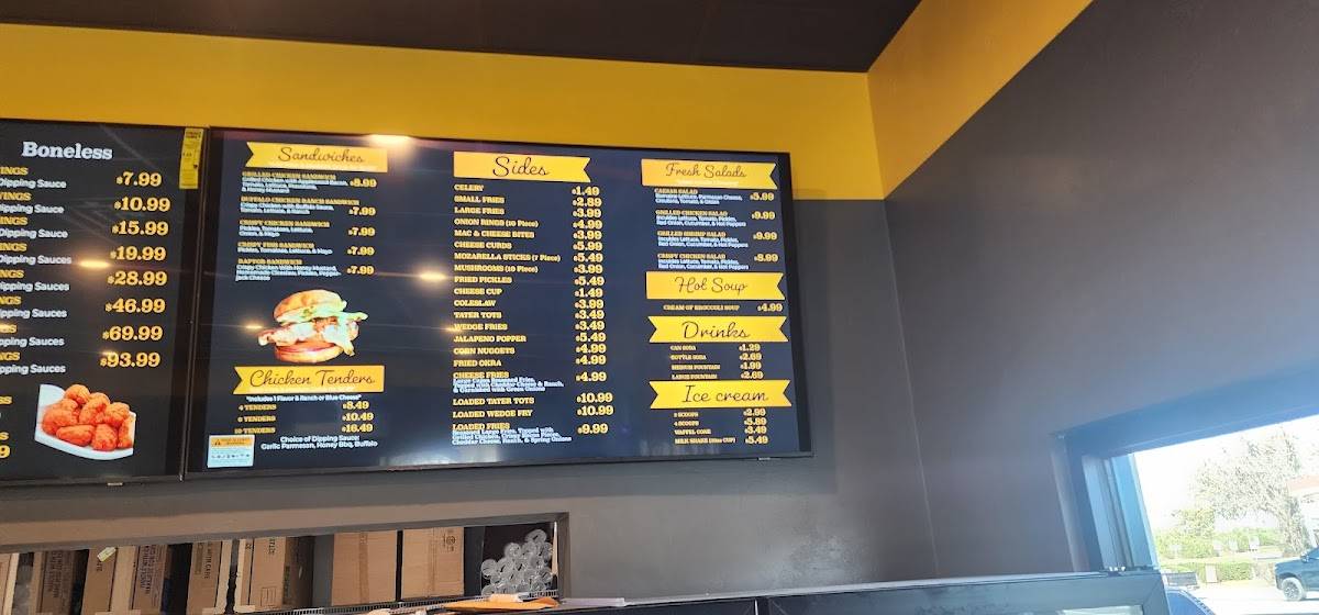 Menu at Woodland Burger & Wings Archer BBQ, Archer