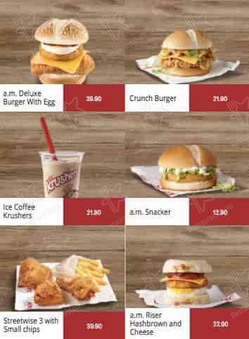 Menu at KFC Worcester restaurant, Worcester, 37 High St