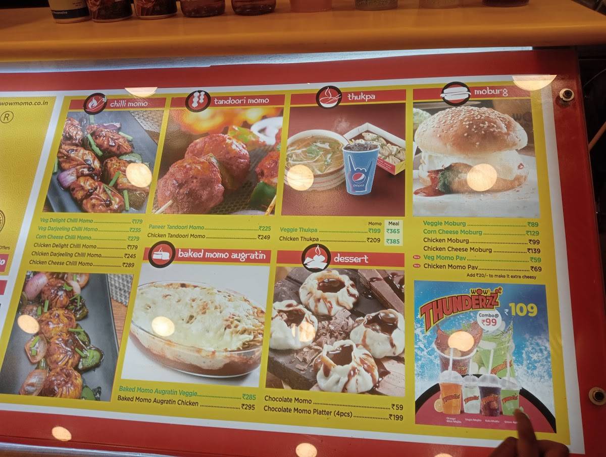 Menu at Wow! Momo, Chakdaha