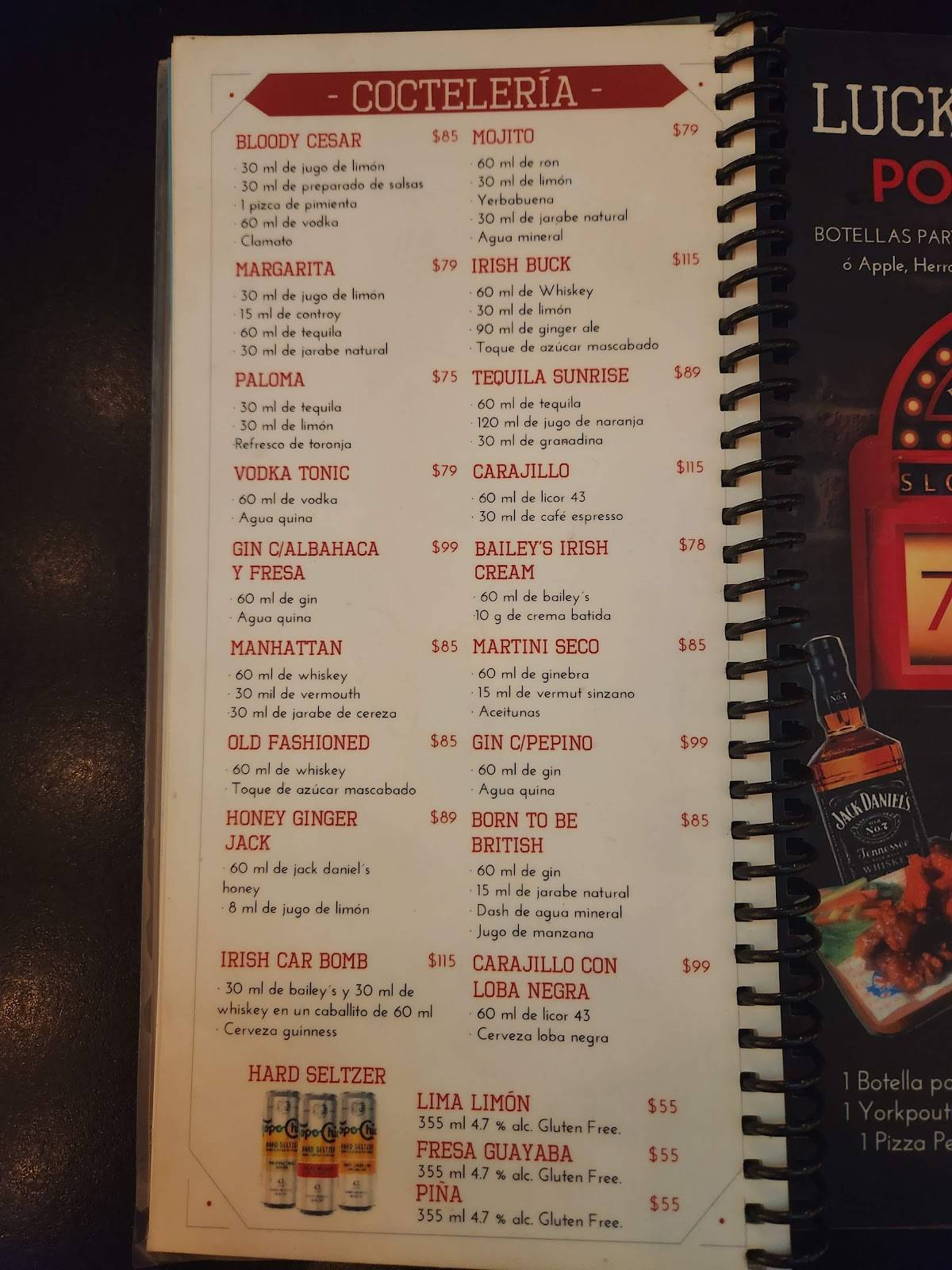 Menu at YORK PUB PATRIA, Zapopan, Av Guadalupe 5197