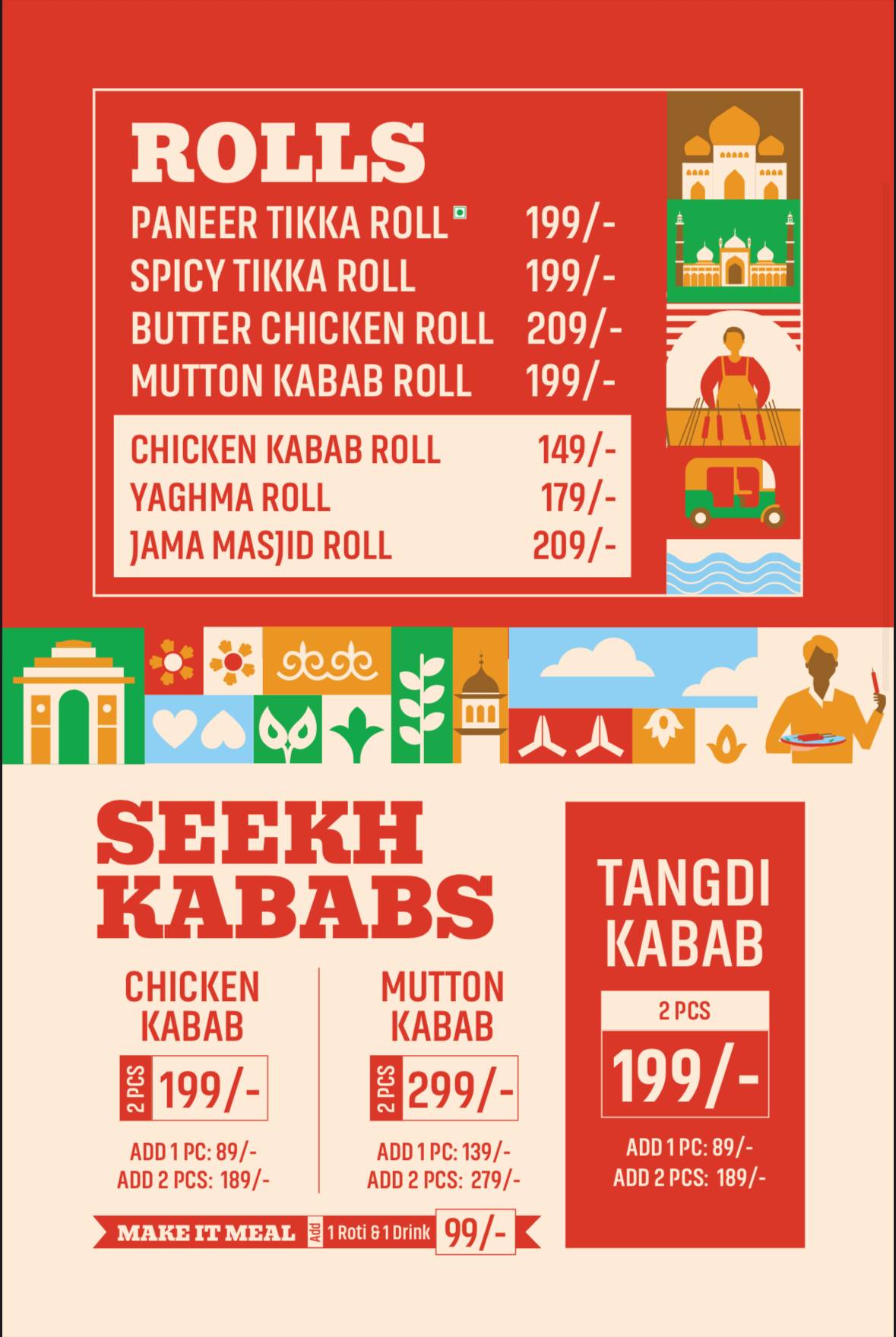 Menu at Yaghma Kababs, Chennai