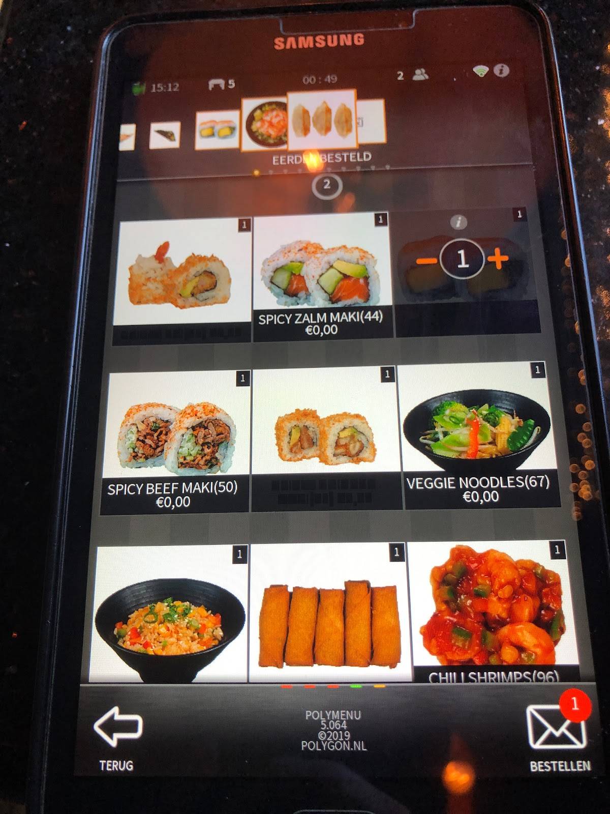 Speisekarte von Yasumi Sushi & Grill restaurant, Groningen