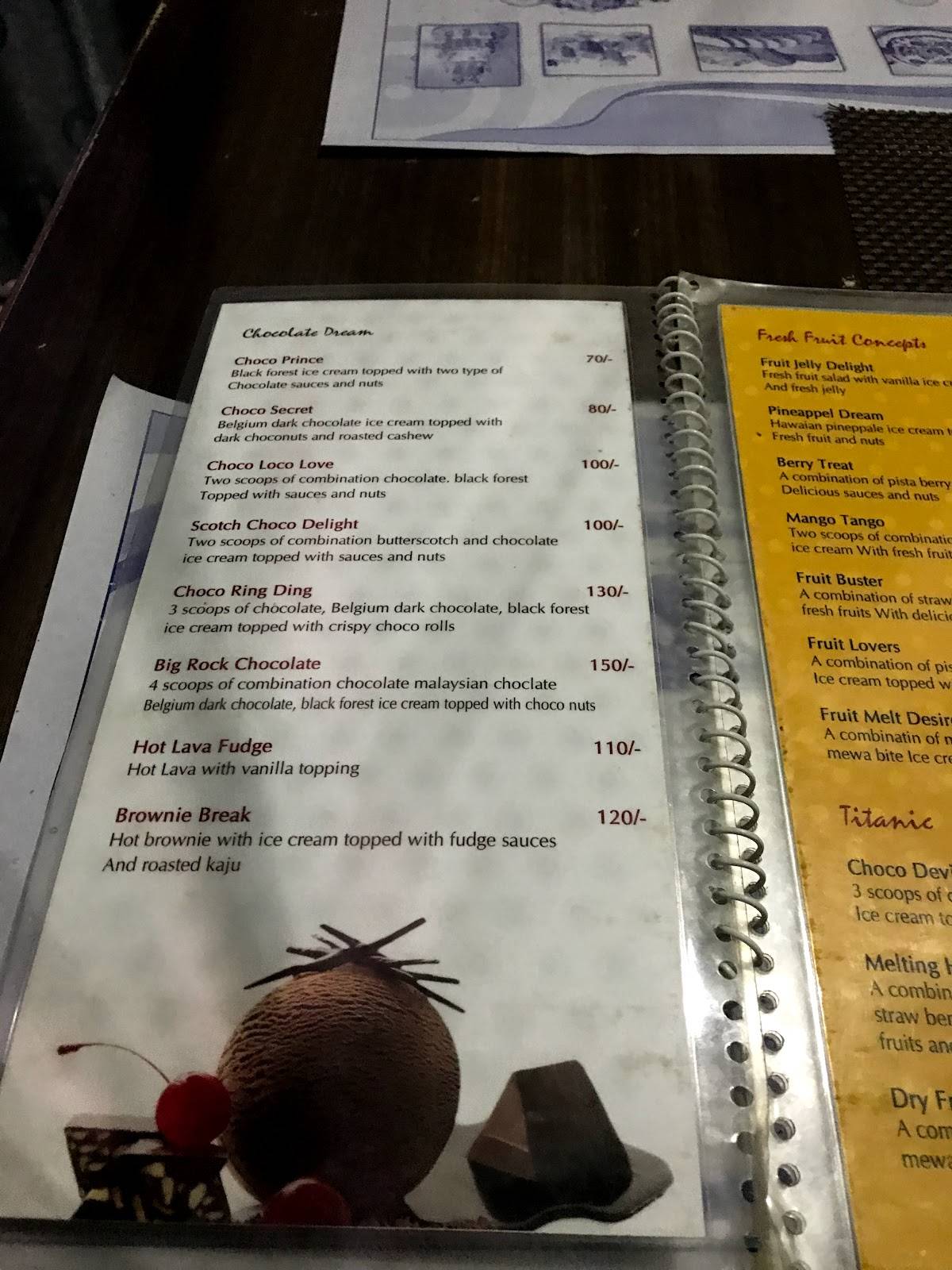 Menu at Yati foods, Kakinada, NH 214