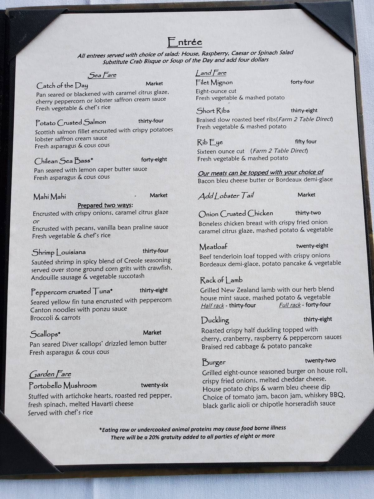 Menu at Yellow Dog Cafe, Malabar