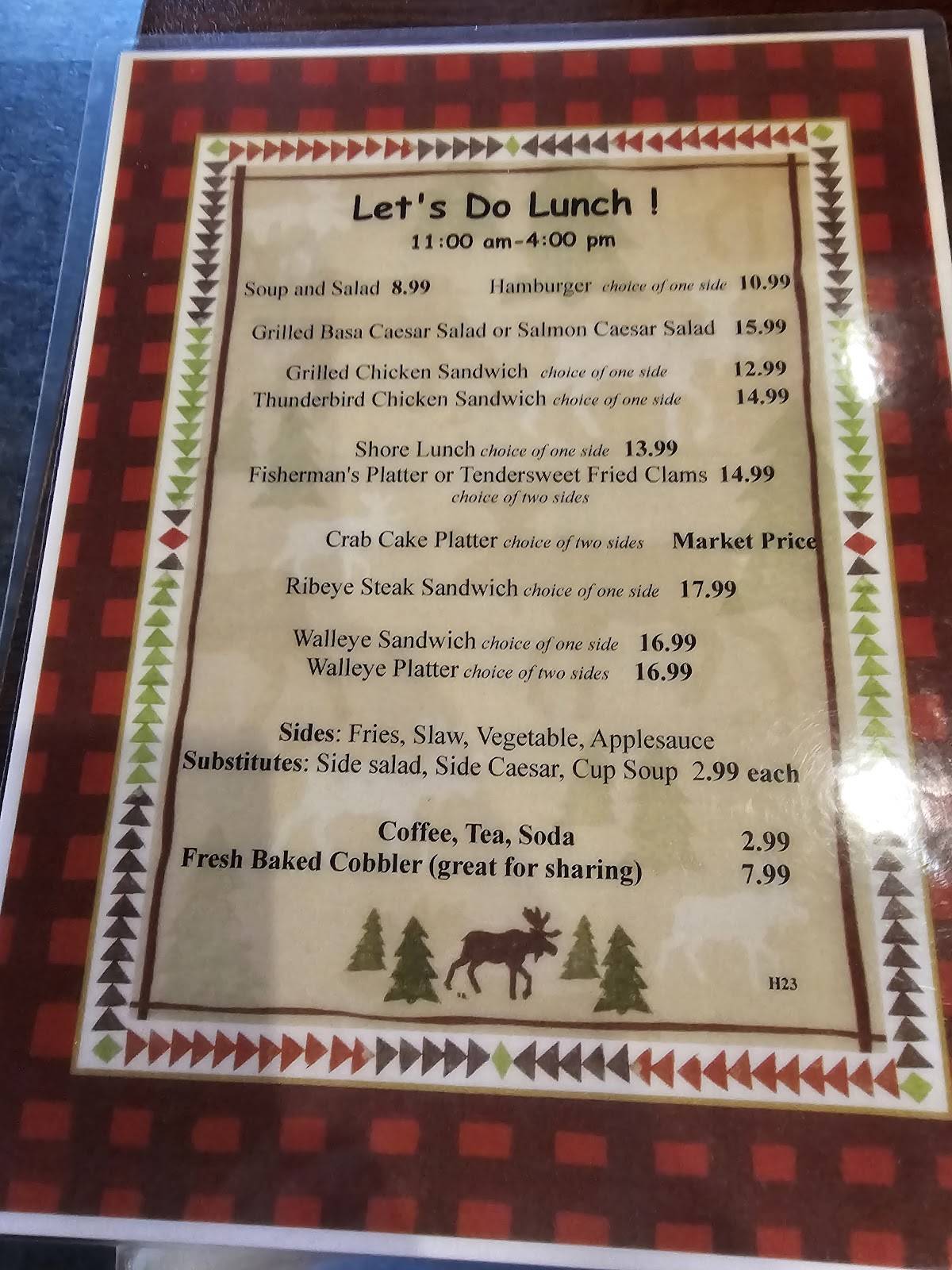 Menu at Yellowstone Cafe, Town and Country