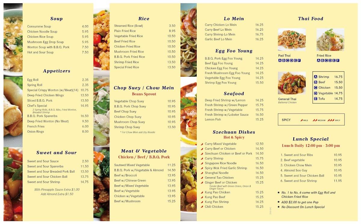 Menu at Yummy House restaurant, Innisfil