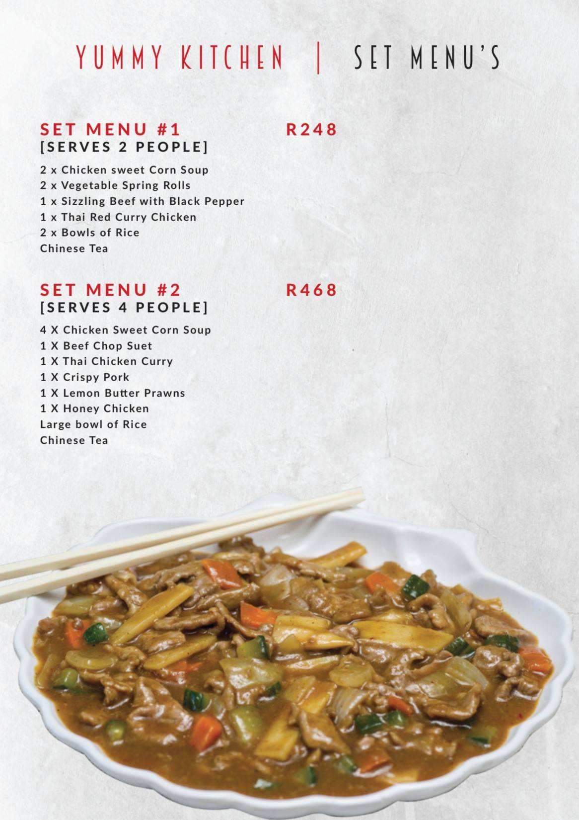 Menu at Yummy Kitchen restaurant, Heidelberg - GP