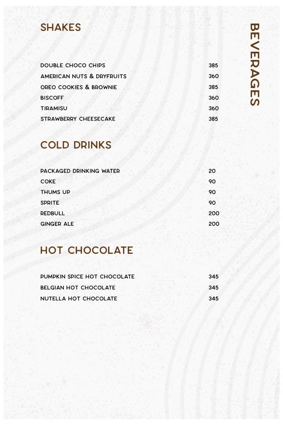 Menu at ZERO The restaurant, Surat
