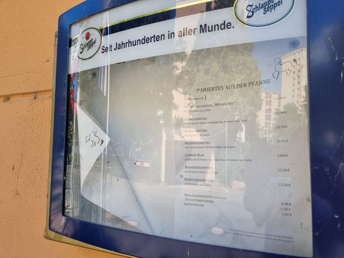Speisekarte von Zur Reiterstube Speisegaststätte mit Freiterrasse ...