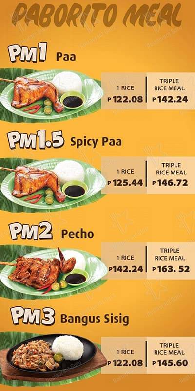 Menu at Mang Inasal Circuit restaurant, Makati, Ground Flr Circuit Makati