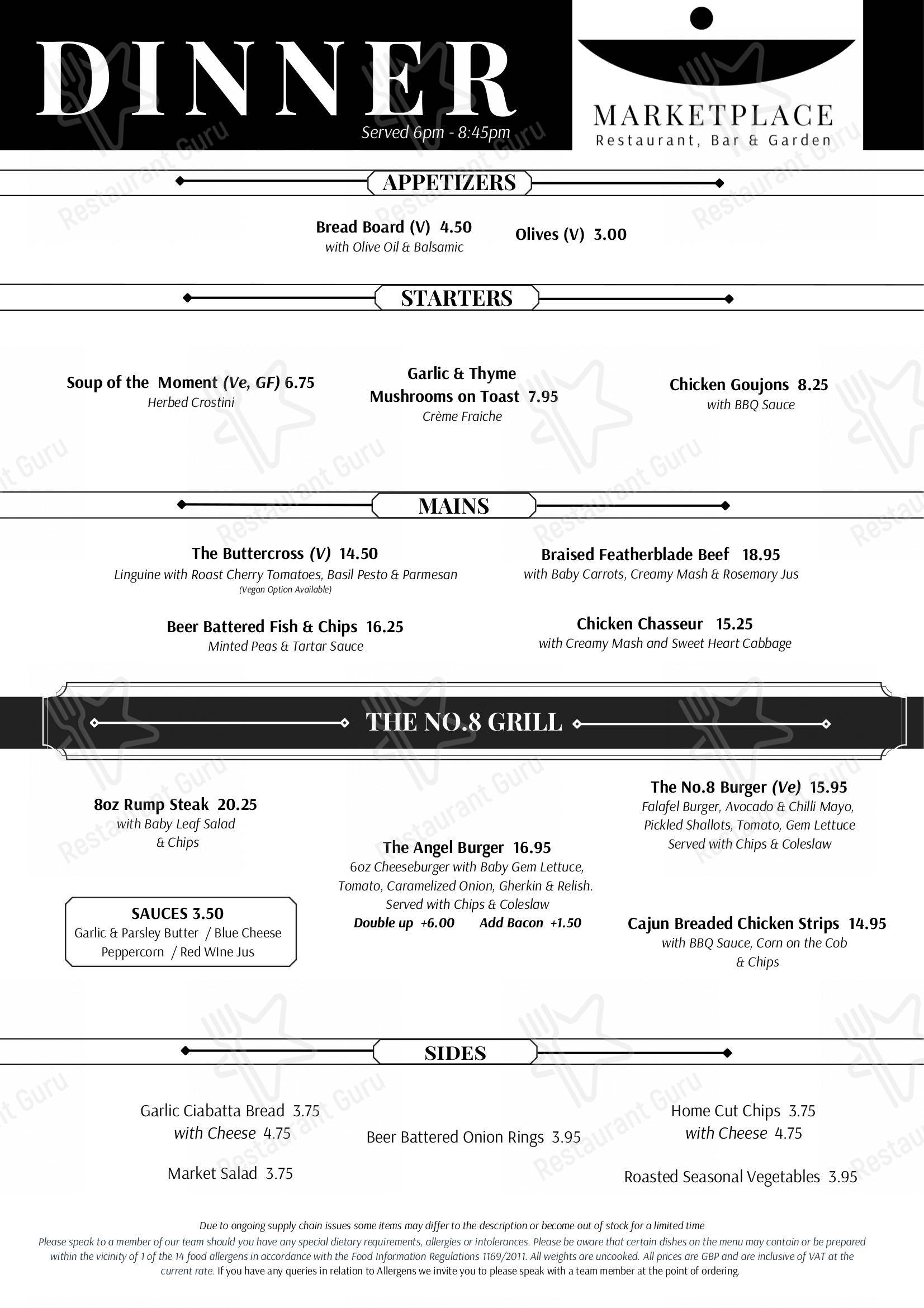Menu at Best Western Plus Angel Hotel - managed by Legacy Hotels and ...