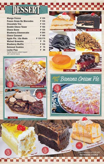 Menu at Filling Station Bar And Cafe, Makati, P Burgos