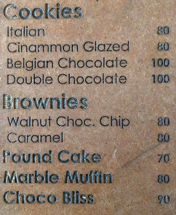 Menu at Meraki The Coffee House, Surat, 201