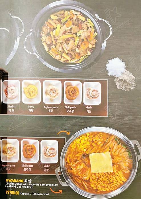 Menu at Sam Stew, Vertis North restaurant, Quezon City, Level 2 KTown