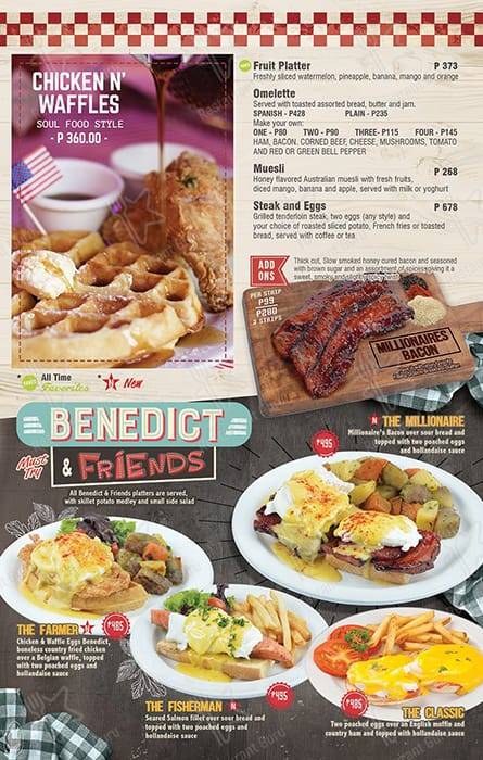 Menu at Filling Station Bar And Cafe, Makati, P Burgos