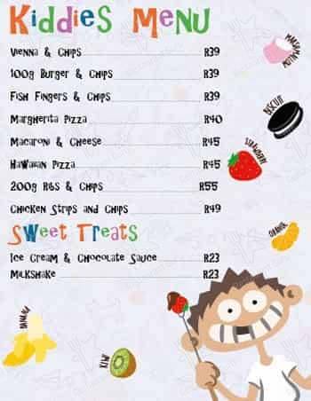 Menu at The Harvard Cafe Rand Airport, Germiston, Main Terminal Building