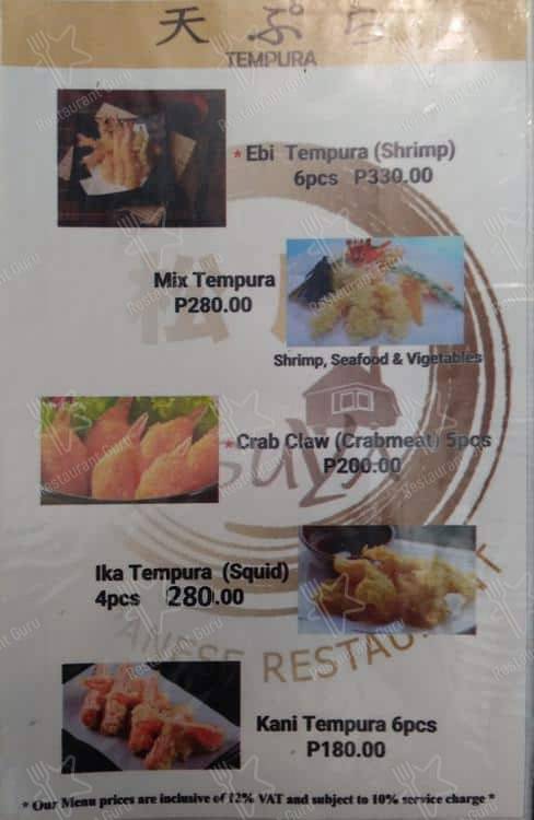 Menu at Matsuya restaurant, Taguig, The Fort Strip