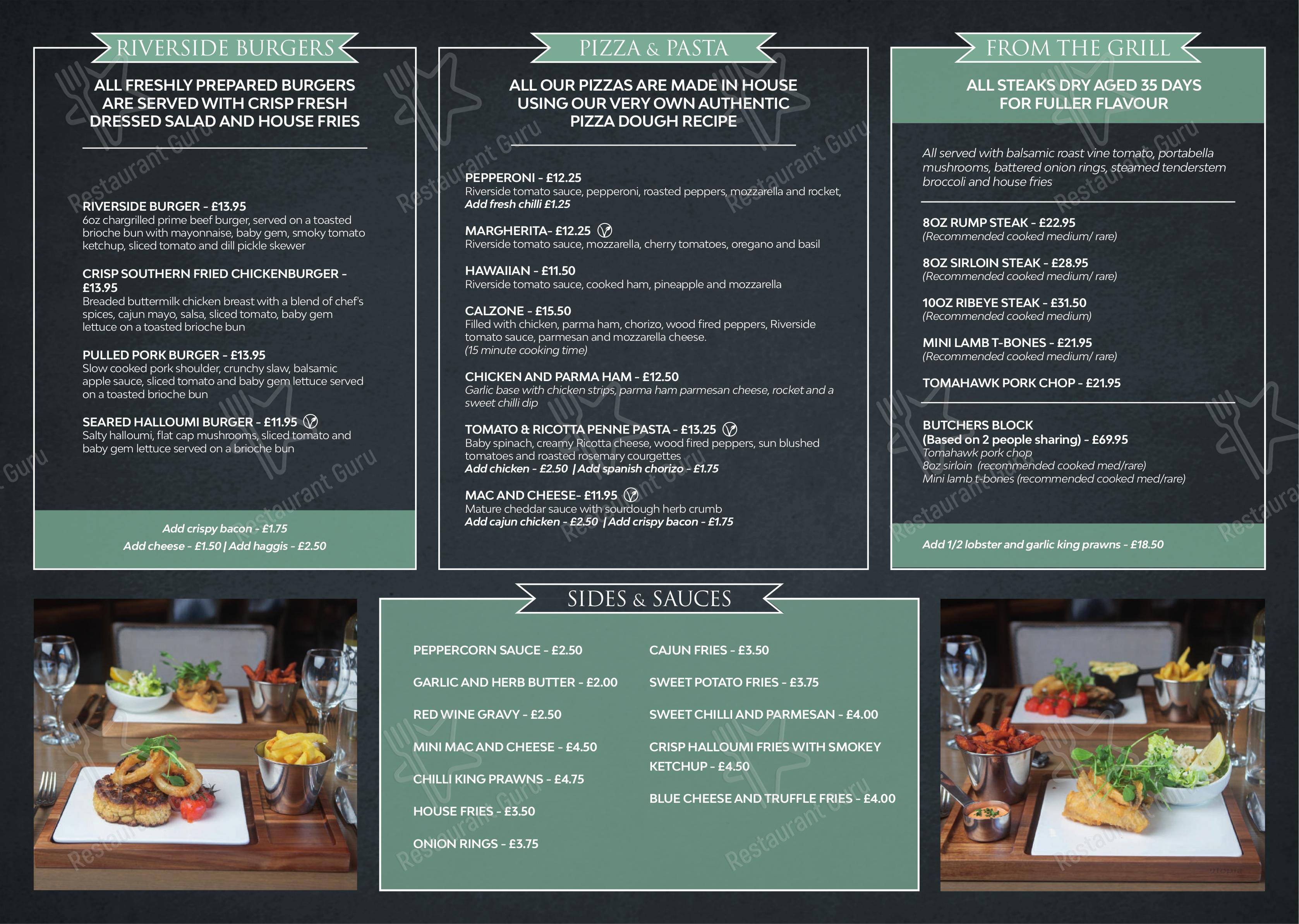 Menu at Riverside Lodge Hotel pub & bar, Irvine
