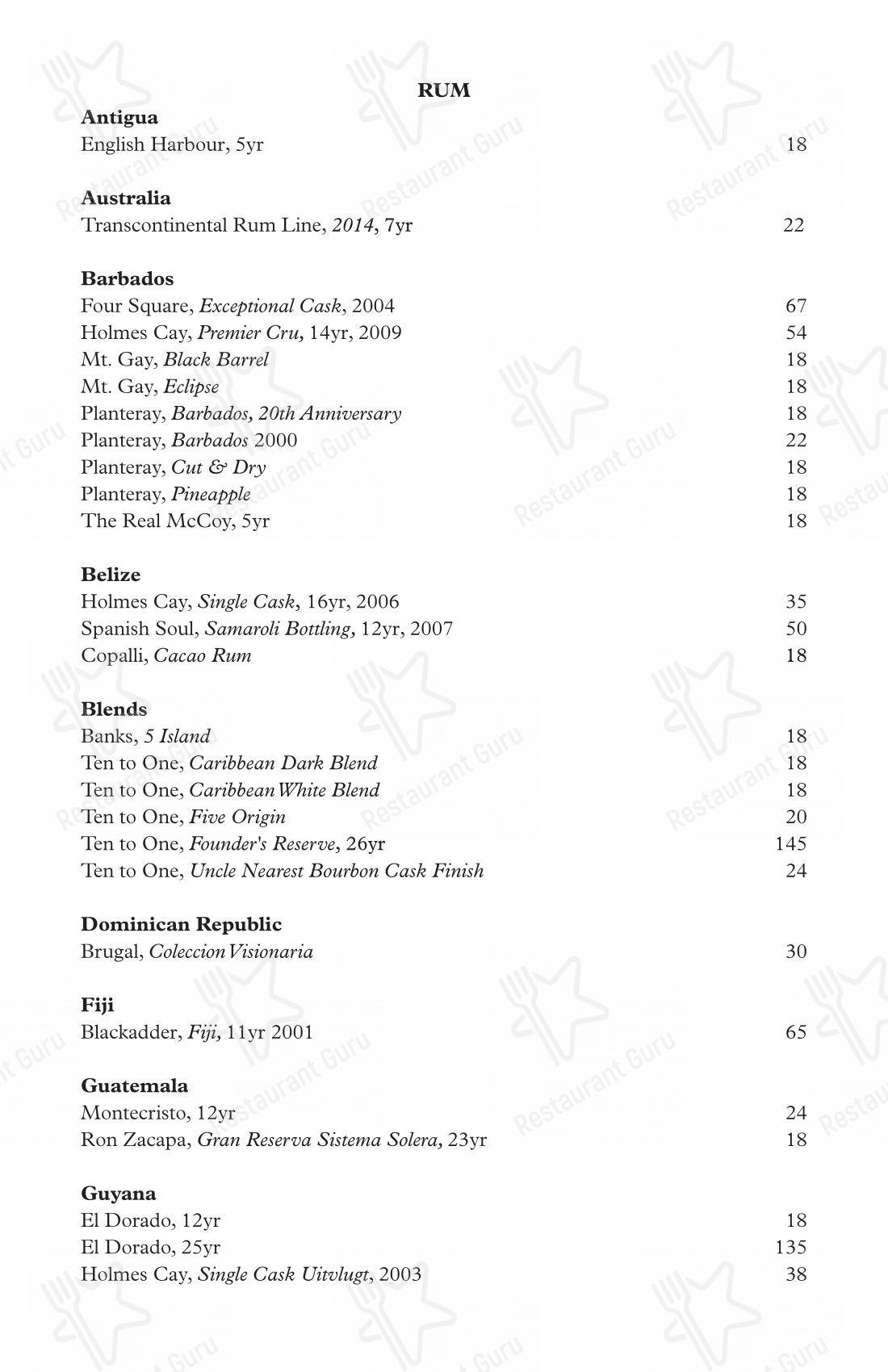 Menu at Eleven Madison Park pub & bar, New York City, 11 Madison Ave
