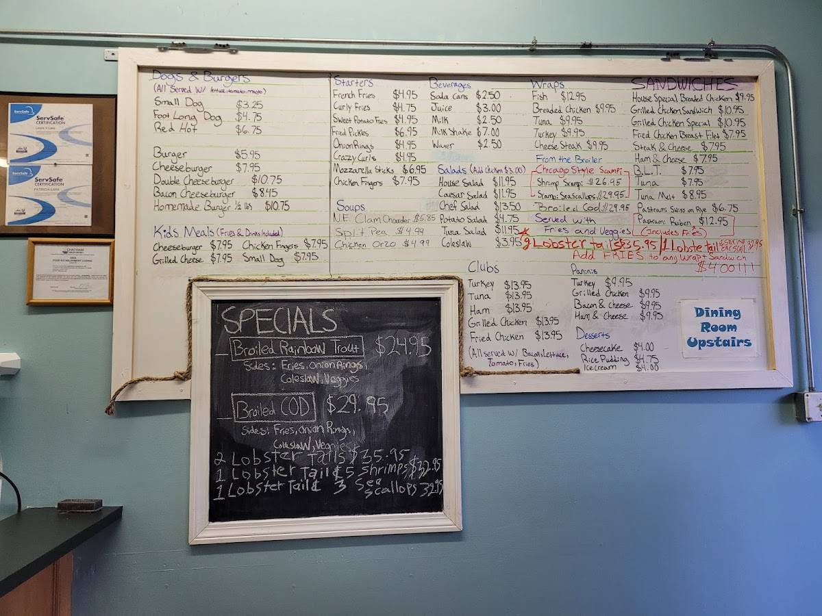 Menu at Lighthouse Seafood & Grill restaurant, Portland