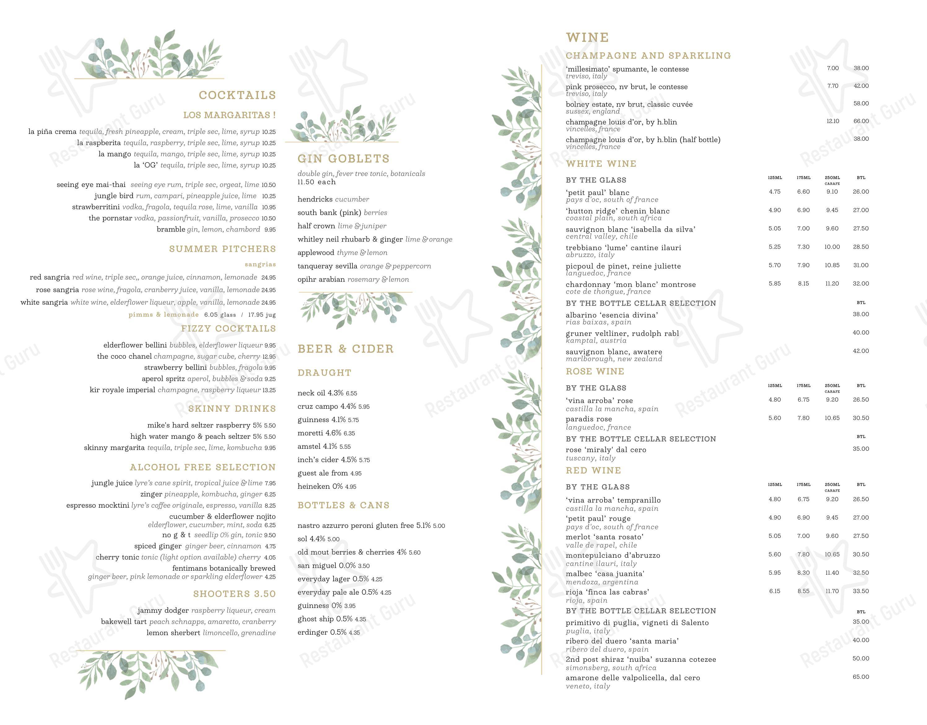 Menu at The Crown pub & bar, Henlow, 2 High St