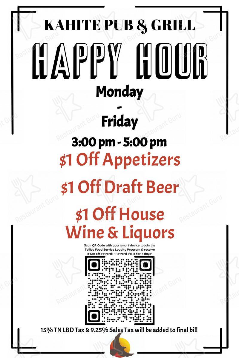 Menu at Toqua Bar & Grill, Loudon, 200 Toqua Club Way #2334