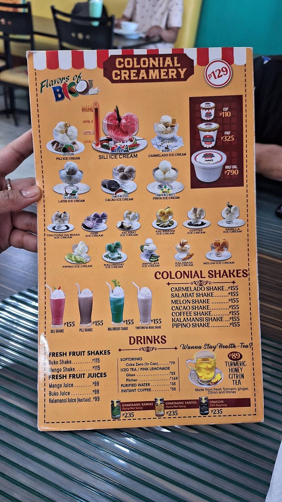 Menu at 1st Colonial Grill restaurant, Legazpi City, 4QW2+62M