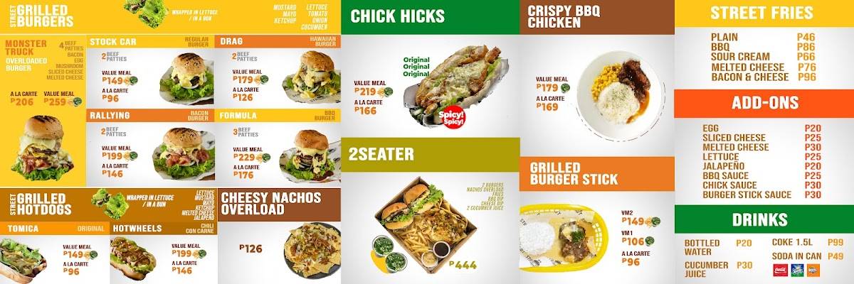 Carta del restaurante 29th Street Burger Malolos, Malolos