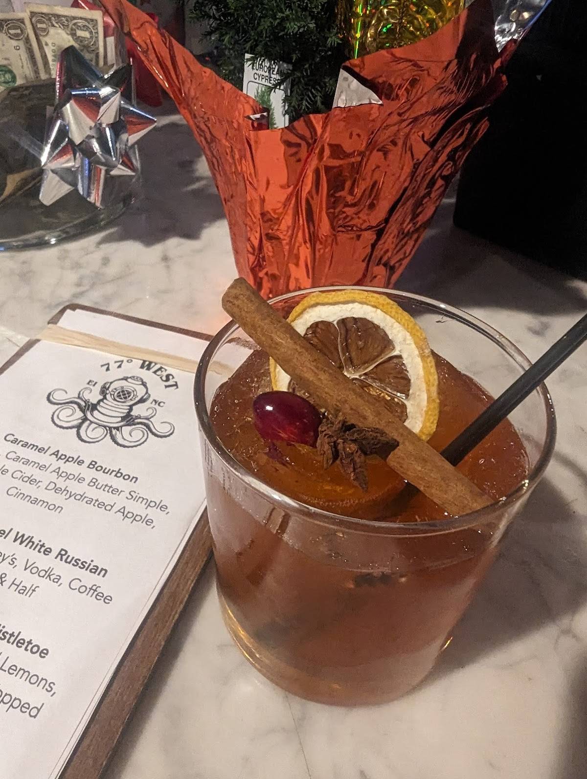 Menu at 77° West pub & bar, Emerald Isle