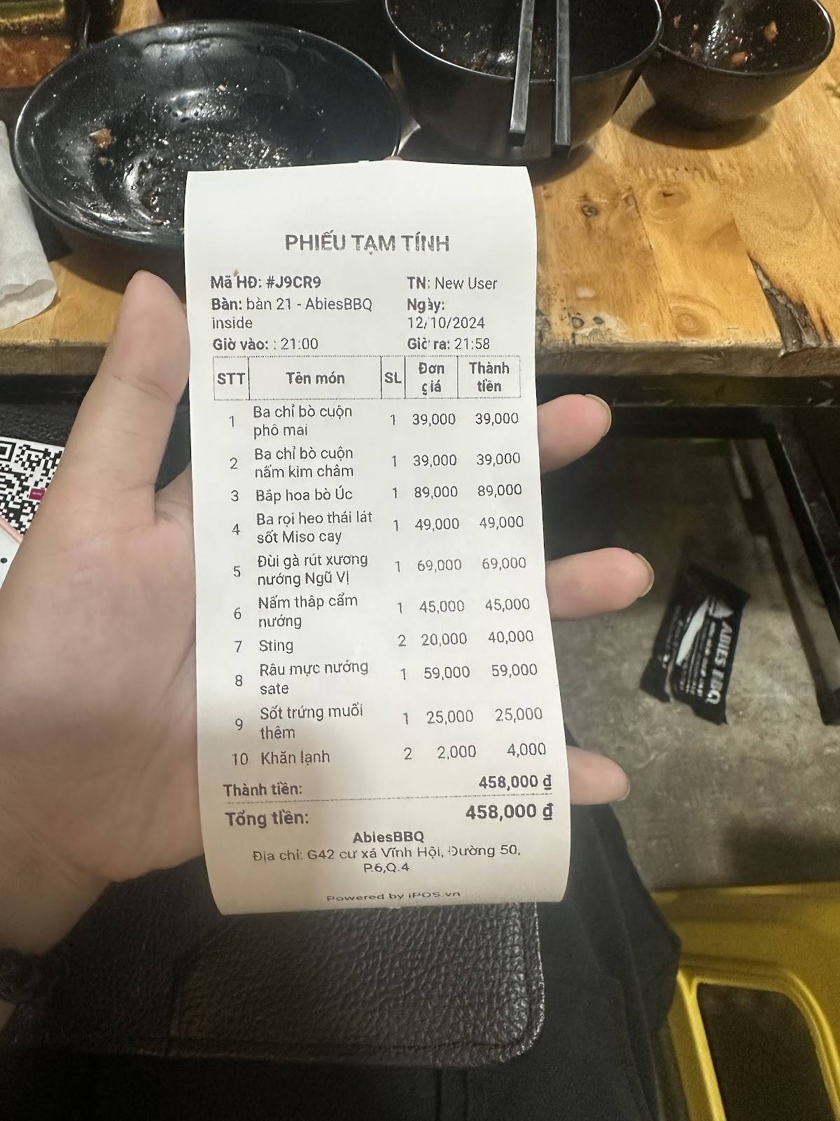 Menu at ABIES BBQ Nướng & Lẩu, Ho Chi Minh City