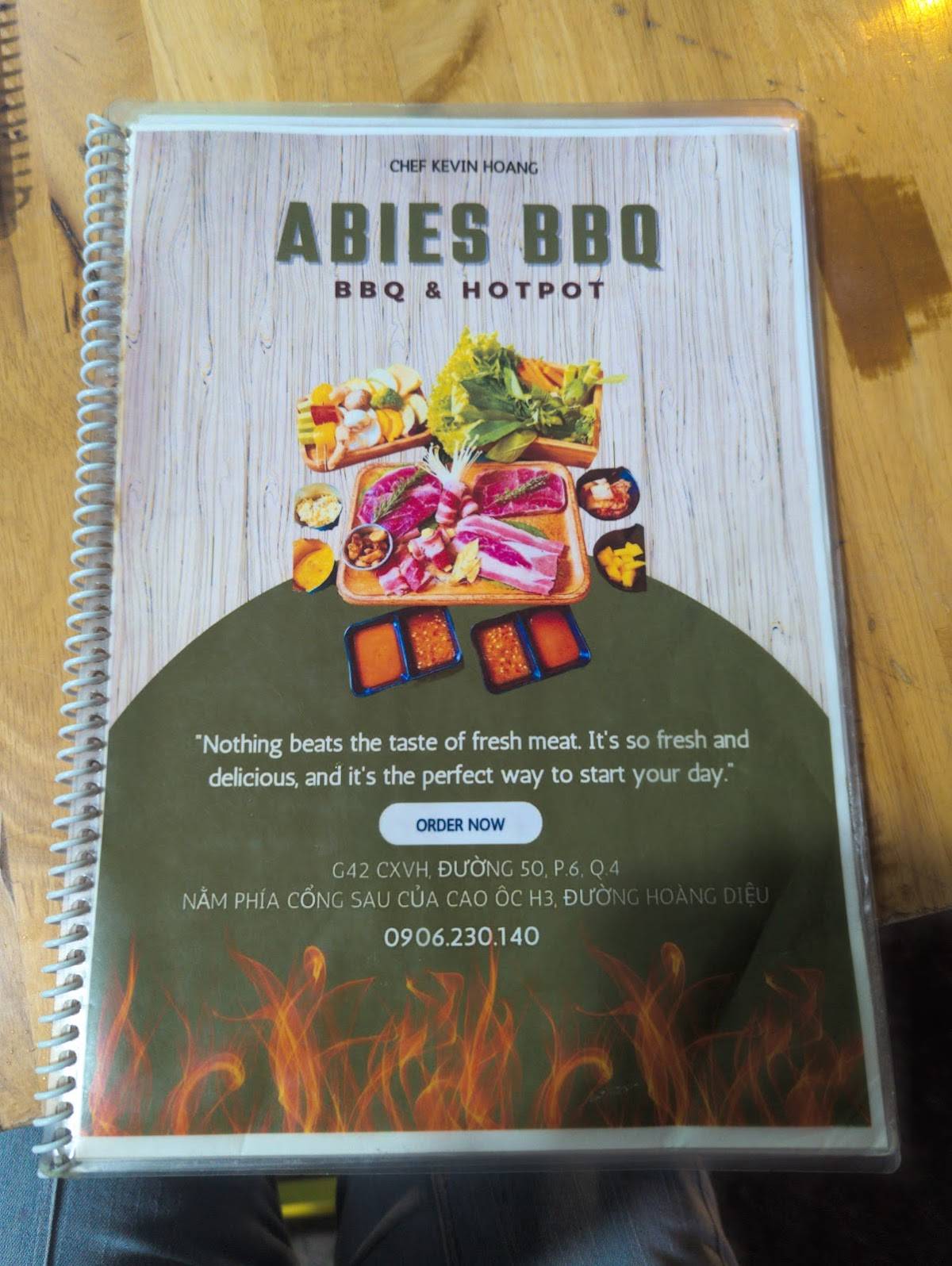 Menu at ABIES BBQ Nướng & Lẩu, Ho Chi Minh City