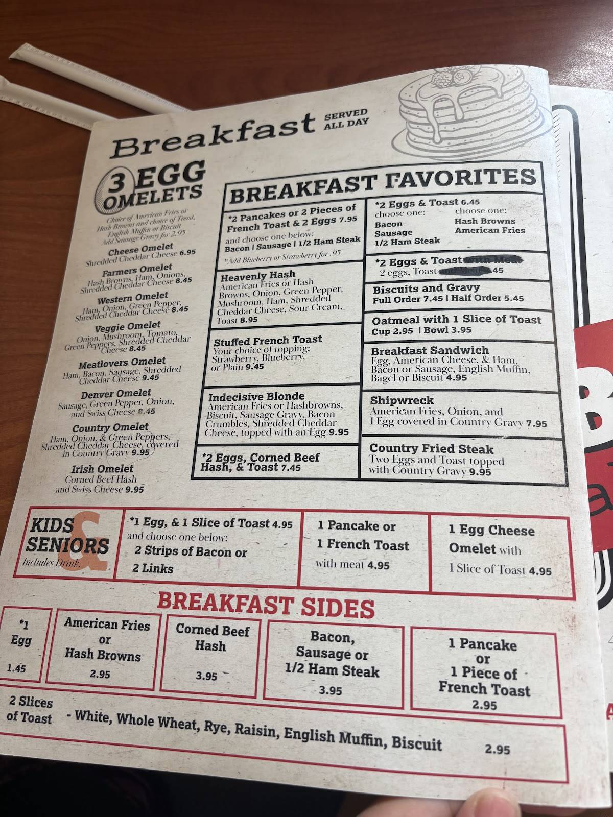 Menu at Abbey's Gab'N Shack restaurant, Belding, 401 W Main St