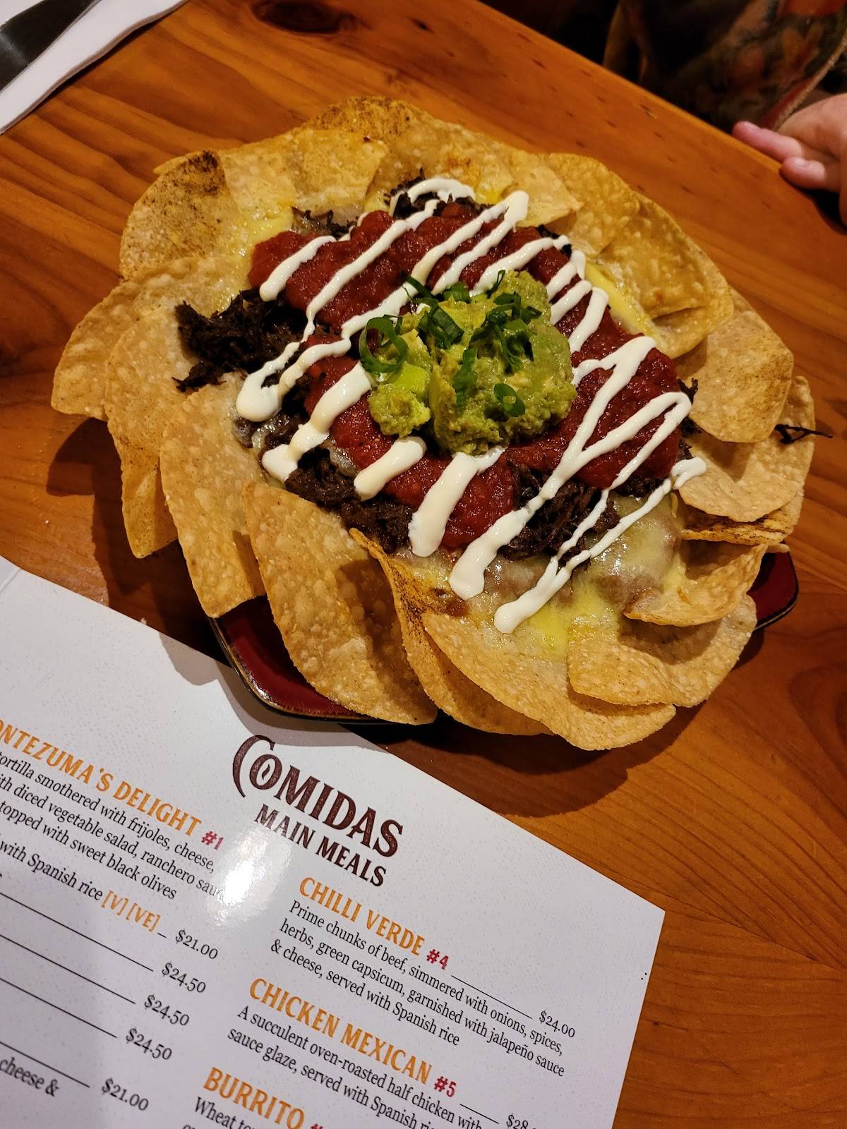 Menu at Montezuma's Mexican Restaurant & Bar - North Adelaide, SA ...