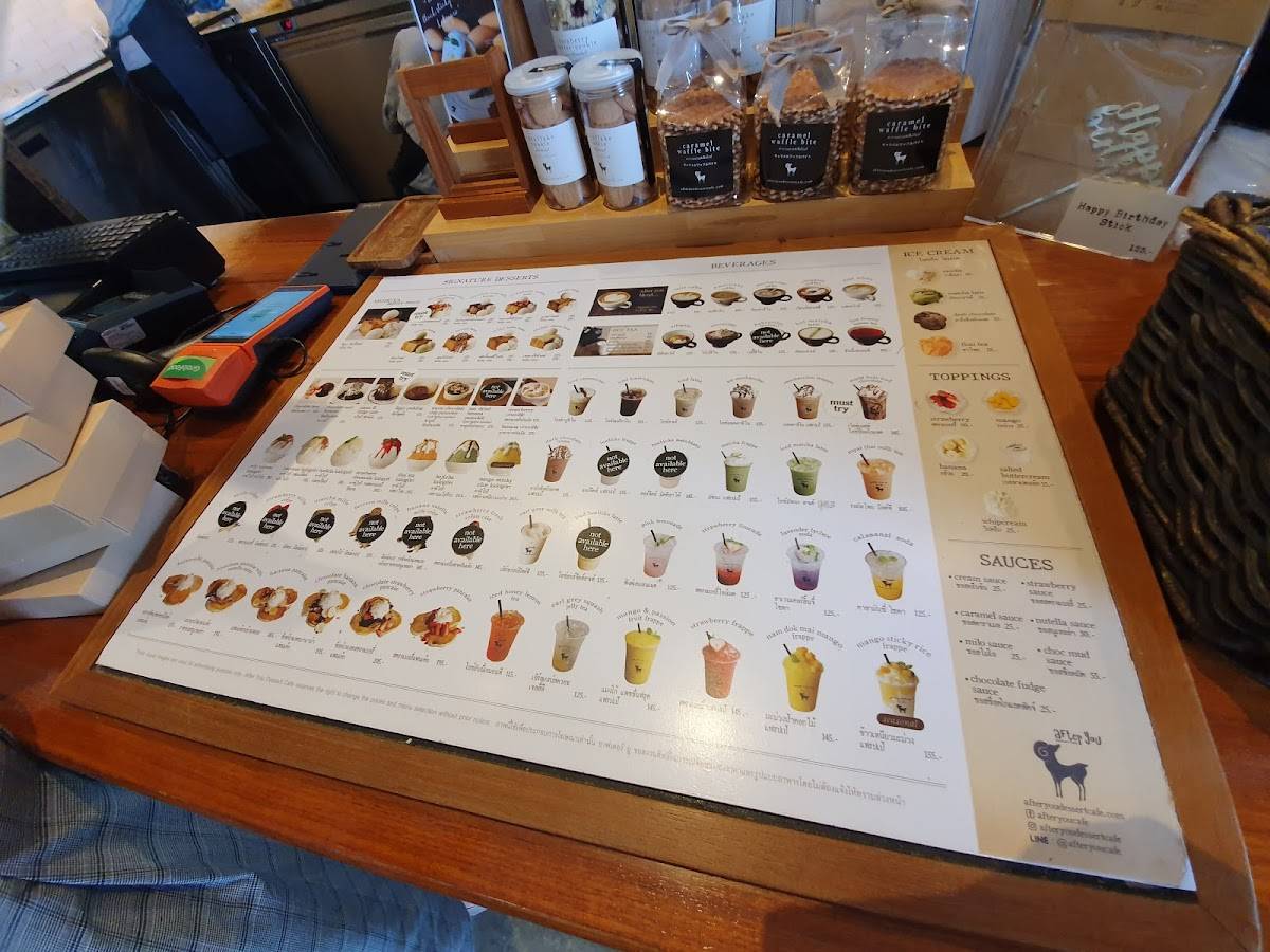Menu at After You Dessert The Crystal Ratchaphruek desserts, Bang Khu ...