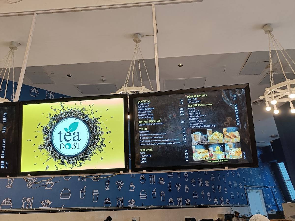Menu at Tea Post, Ahmedabad, Aquatic Gallery