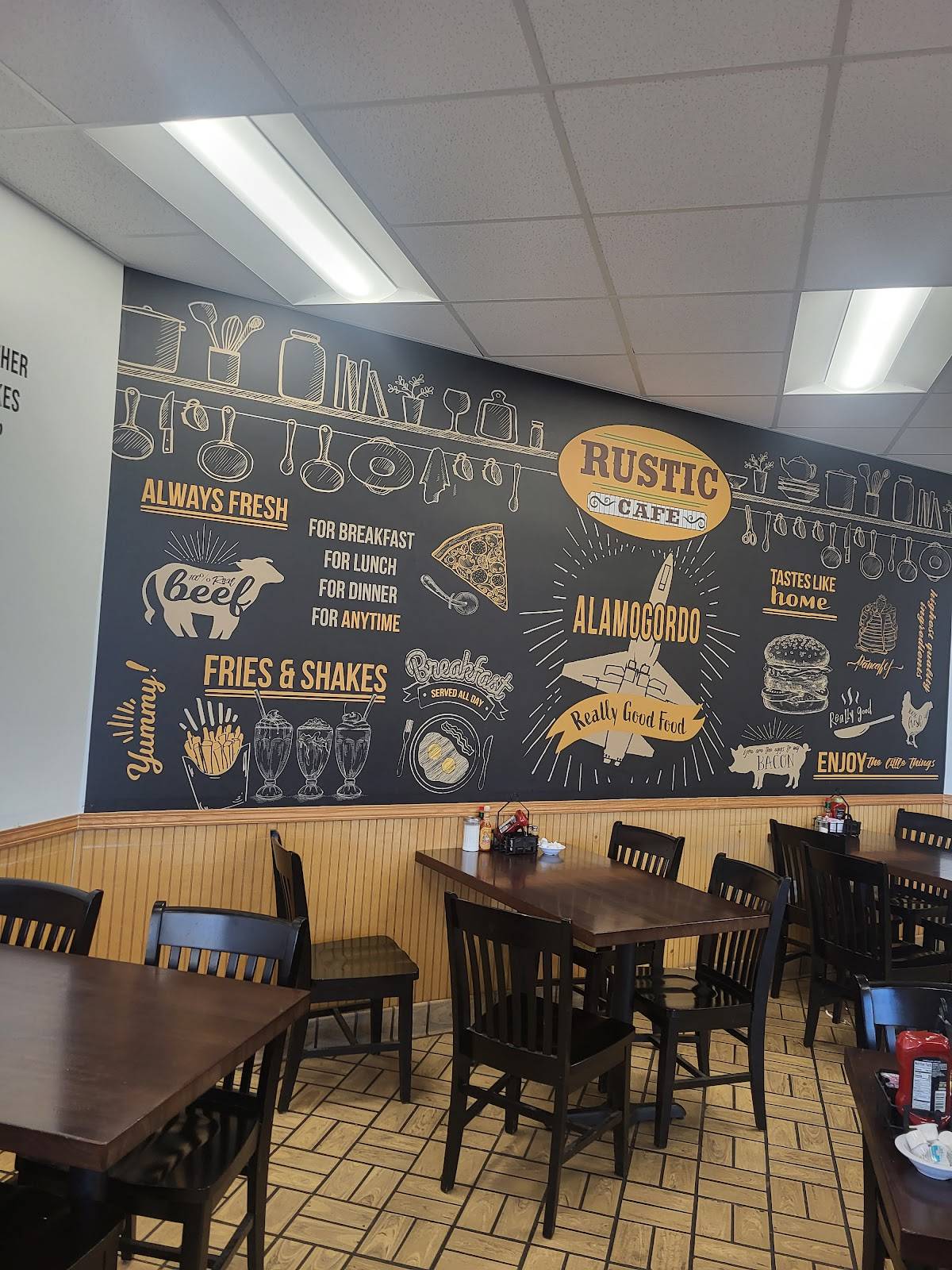 Menu at Rustic Café cafe, Alamogordo