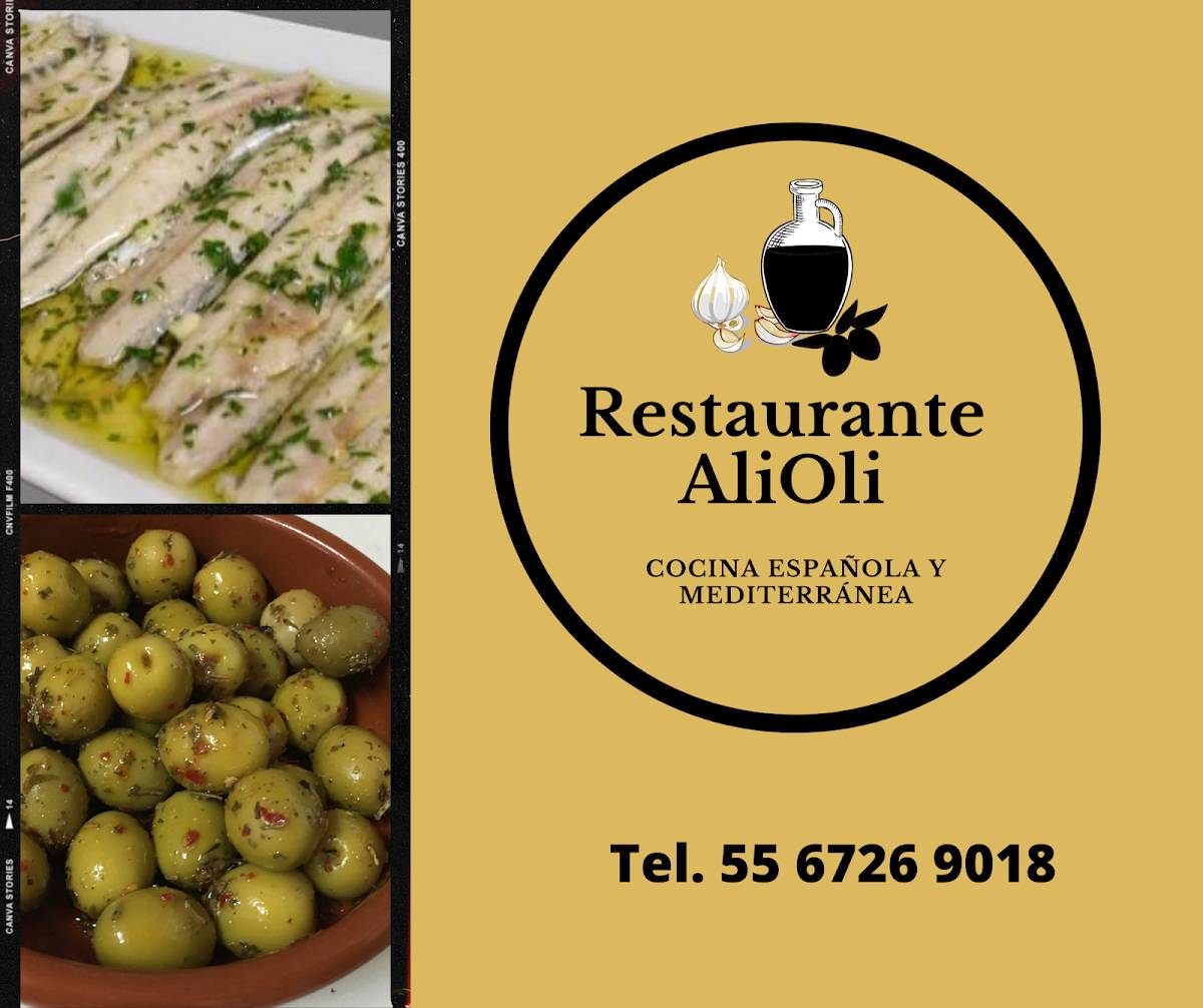 Carta de Restaurante AliOli, Ciudad de México, Medellín 238