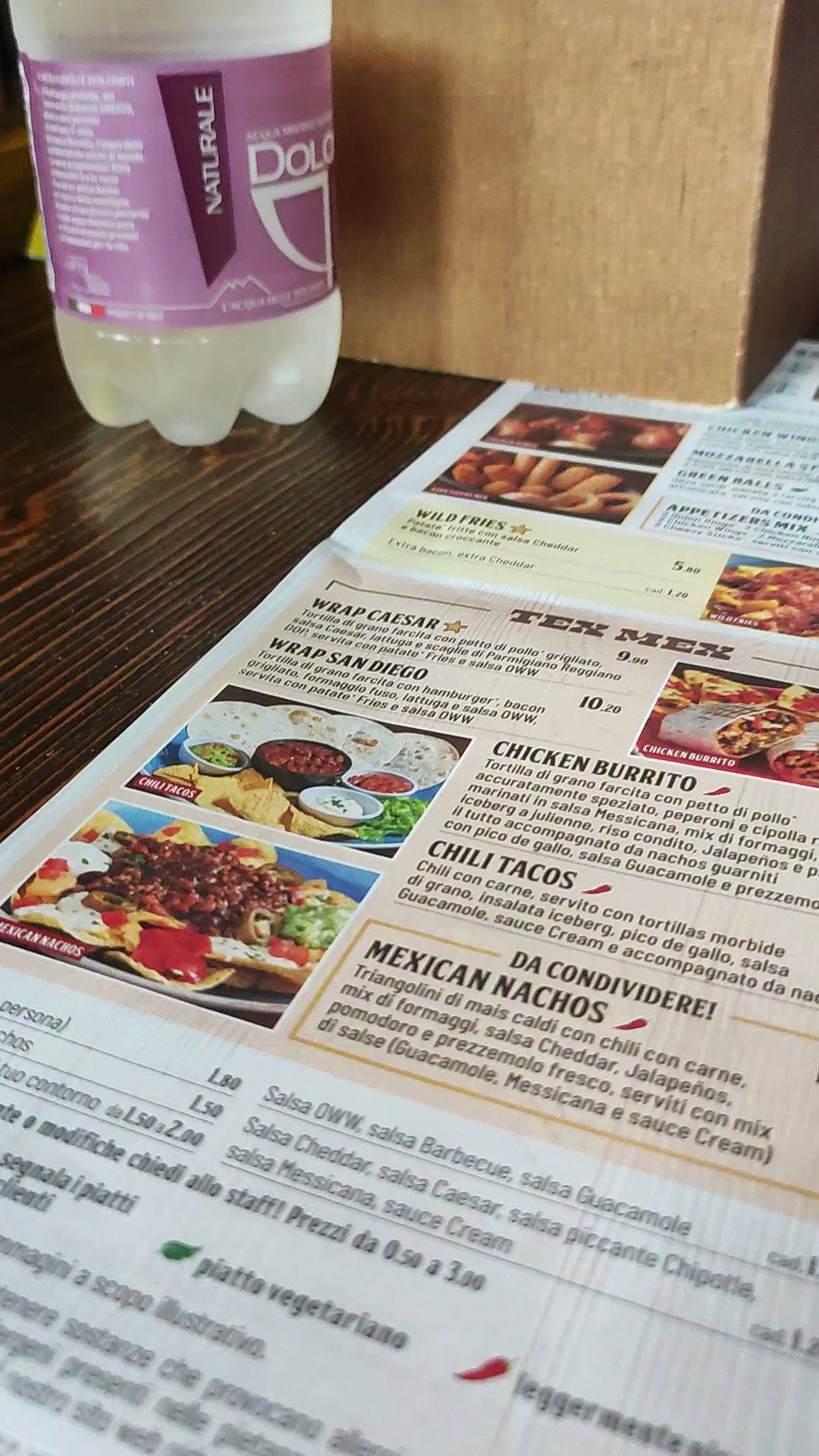 Carta de parrilla Old Wild West, Altavilla Vicentina