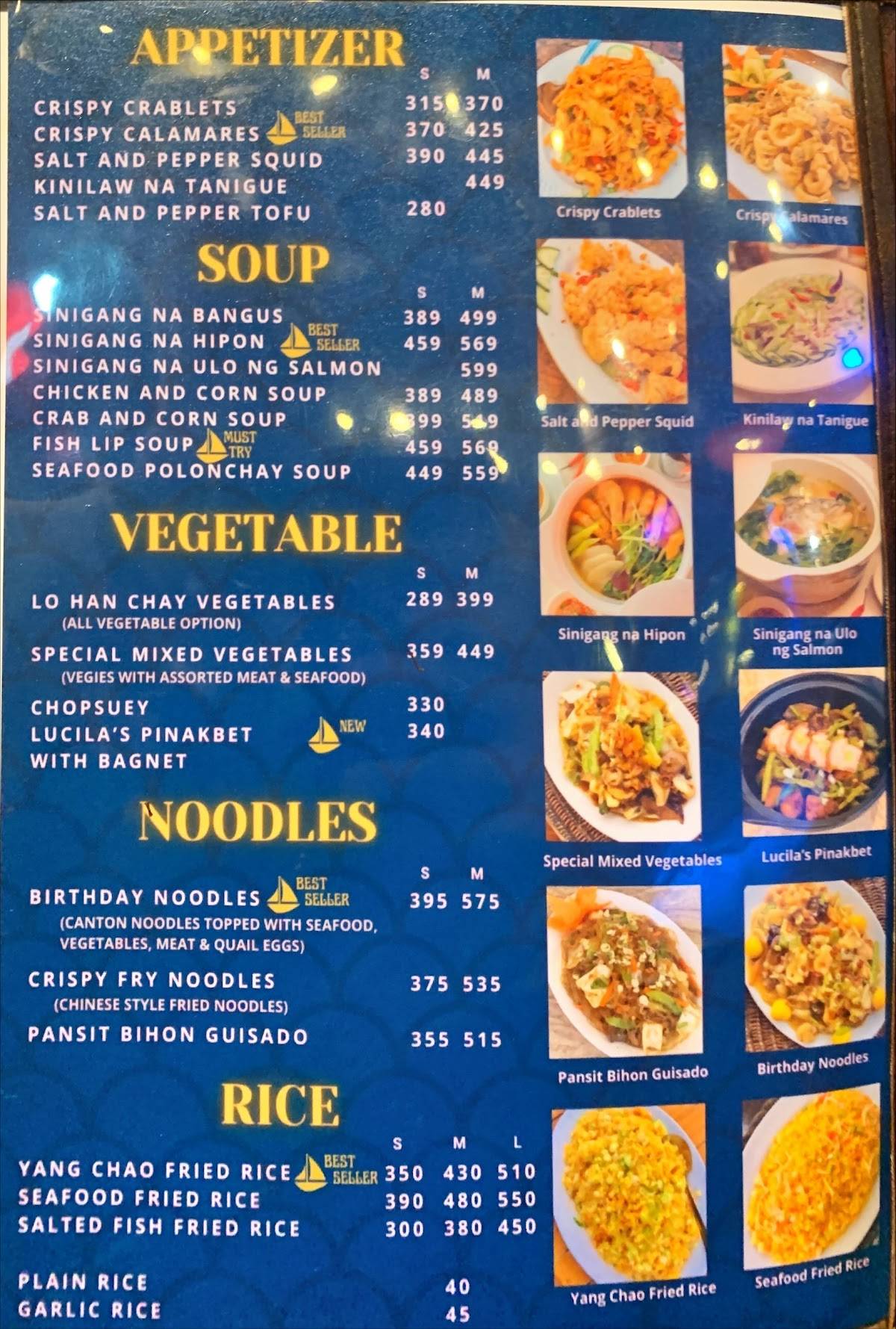 Menu at Alvarez Park Cafe, Valenzuela