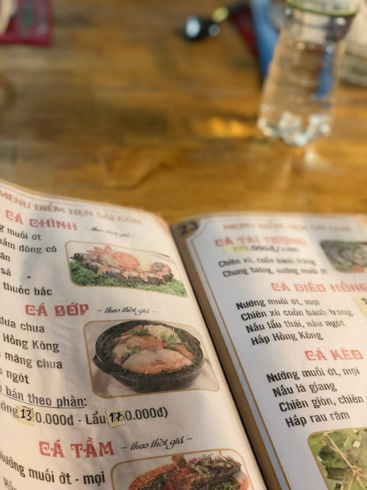 Menu at Nhà Hàng 007 - Điểm Hẹn Sài Gòn restaurant, Ho Chi Minh City ...