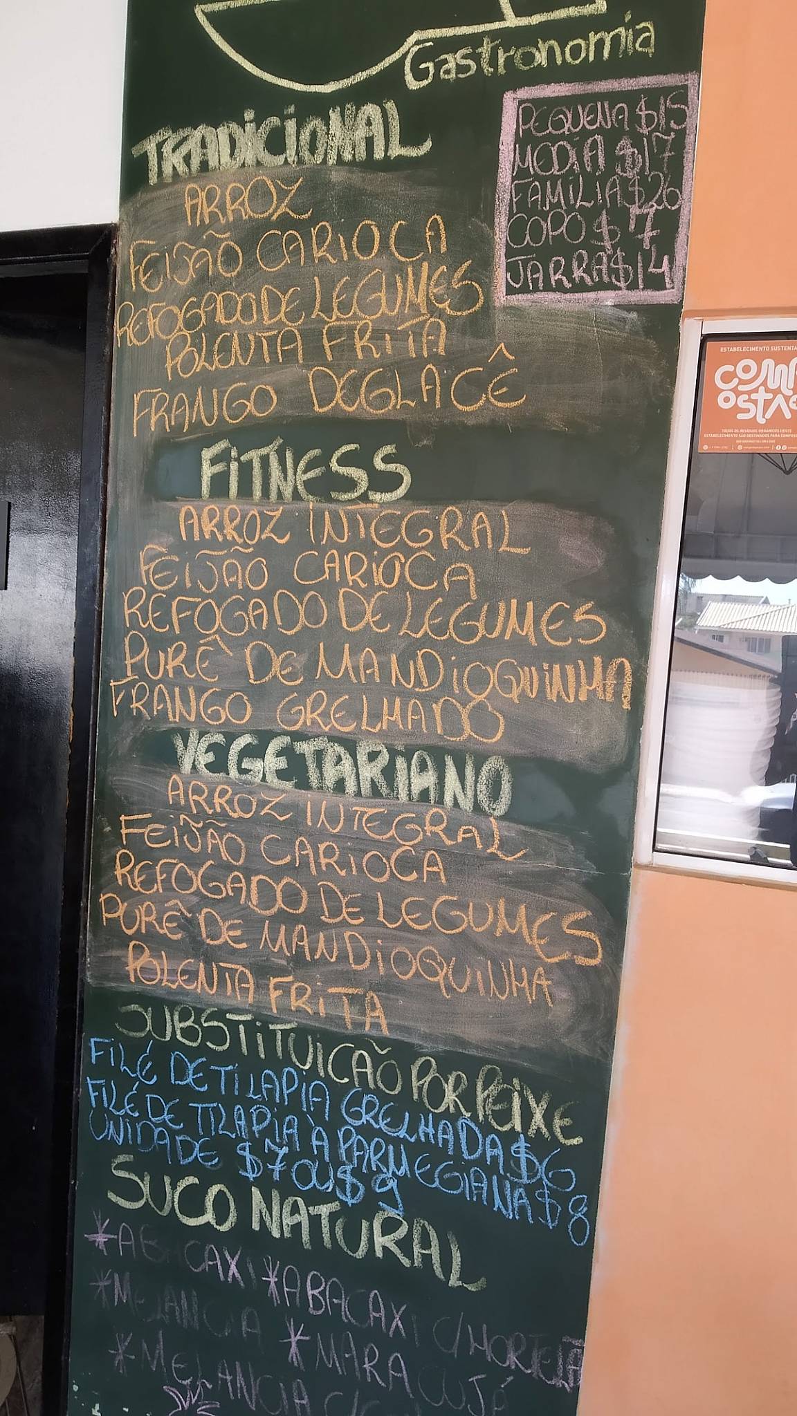 Menu at Amor & Tempero Gastronomia restaurant, Curitiba, R. Eugênio Flôr