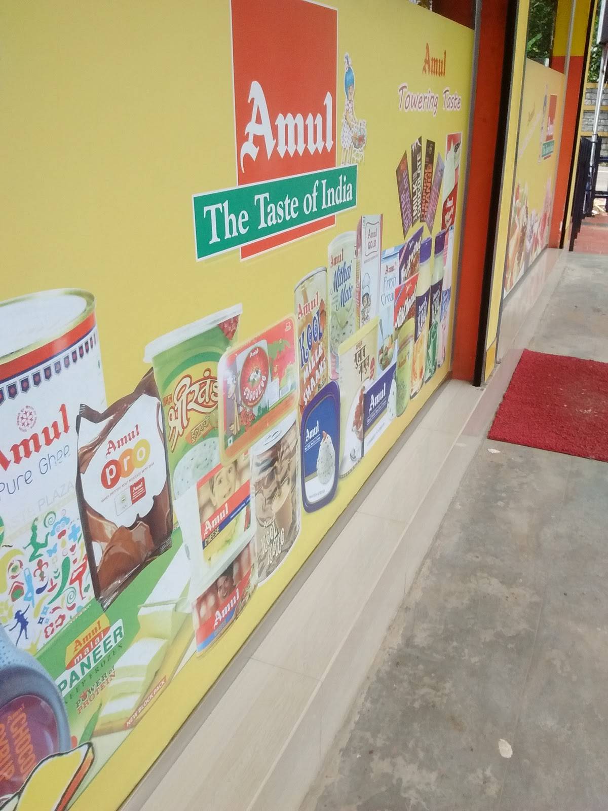 Menu at Amul, Bardhaman